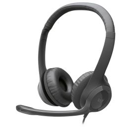 Casque filaire stéréo avec microphone antibruit Logitech H390 USB-C ...