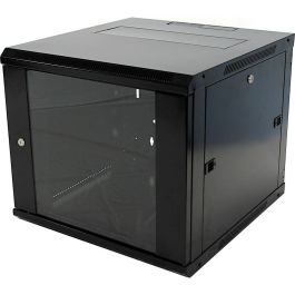 Coffret Informatique 12U Noir – 600×600 mm – Armoire Réseau Murale 19"