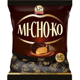 Lot de 12 Sachets de Bonbons Michoko au caramel et au chocolat noir ...