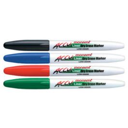Boite de 12 Marqueurs effaçable Acculiner Monami Coloris au choix