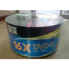 Boite de 50 DVD ARITA VIERGE 16X - DVD-R 4.7 Gb 120MIN