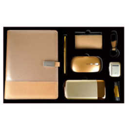 Coffret Agenda VIP 16x22 cm en similicuir avec Power-Bank et 6 ...