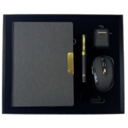 Coffret Agenda VIP 16x22 cm en similicuir et 4 Accessoires Complets ...