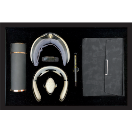 Coffret Agenda VIP 16 x 22 cm en SimiliCuir et 5 Accessoires Complets ...