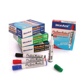 Boite de 12 Marqueurs Effaçables MonAmi Dry erase 4 Coloris au choix