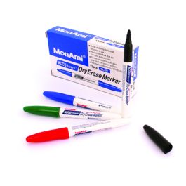 Boite de 12 Marqueurs Effacables MonAmi Acculiner pointe ronde