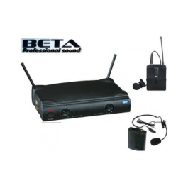 KIT DOUBLE MICRO BALADEUR A MAIN + CRAVATE SANS FIL (BETA LWM-5537A)