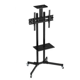 MEUBLE SUPPORT TV DIGITAL DGT22-D910 ROBUSTE AVEC ROULETTES NOIR