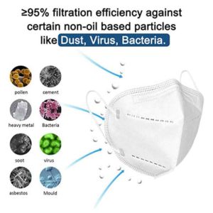 Sachet de 5 masques Filtrants FFP2 KN95 sans valve