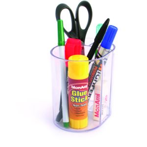 Porte stylo 3 compartiments en PVC