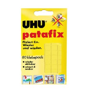 10 Boites de 80 pastilles adhesives UHU PATAFIX