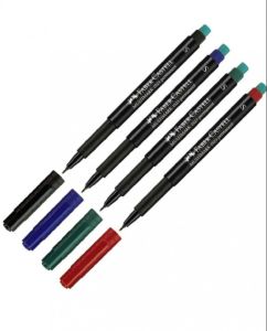 Boite de 10 Feutres Multimark Permanent S line FABER-CASTELL Coloris au ...