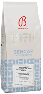 CAFÉ EN GRAINS Sencaf Décaféiné Intenso BARBERA 500 grammes
