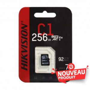 Carte mémoire HIKVISION microSDXC 256G Classe 10 et UHS-I 3D NAND (HS-TF-C1-256G)