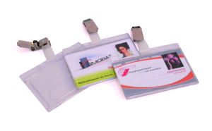 Lot de 50 Portes Badges Complets à pinces suspendues