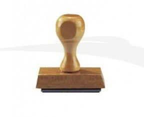 Cachet Formule en bois '' COMPTABILISE '' 62 mm x 20 mm