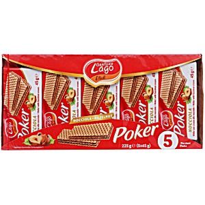 Lot de 16 Paquets de Biscuits Poker Gaufrettes à la crème de Noisettes ...