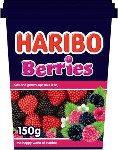 Lot de 24 Boites de Bonbons Haribo Gelée Berries 150g