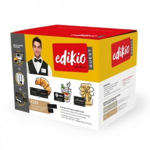 Solution Edikio Guest Flex de Evolis Type Simple Face qui imprime sur des Carte PVC Noir 0.76 MM